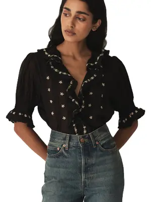 DÔEN DOEN Hettie Blouse Black