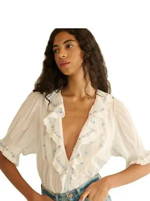 DÔEN Hettie Blouse - Salt