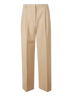 RÓHE Pleated Slim-fit Trousers - Neutrals