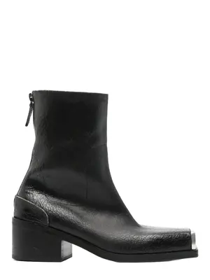 Marsèll Metal-toecap Crinkled Boots - Black