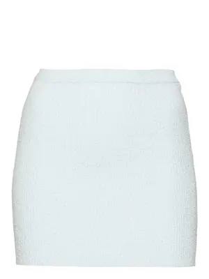 Wardrobe.NYC Towelling-finish Mini Skirt - Blue