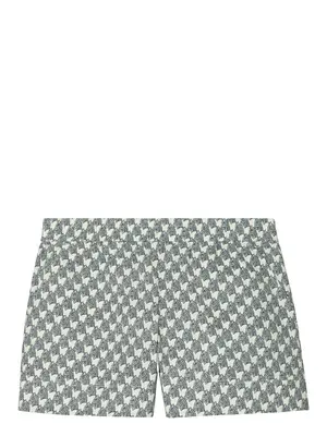 Tory Burch Zebra-print Poplin Shorts - Blue