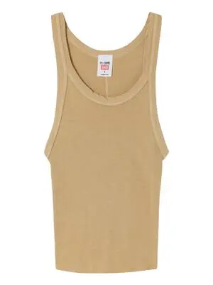 RE/DONE Ribbed Knit Tank Top - Neutrals