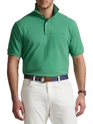 Polo Ralph Lauren Big & Tall Mesh Polo Shirt - Art Green