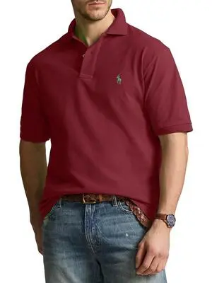 Polo Ralph Lauren Big & Tall Mesh Polo Shirt - Red Wine