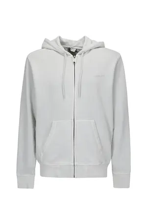 Carhartt Work In Progress Carhartt WIP Duster Script Zip-Up Cotton Hoodie White