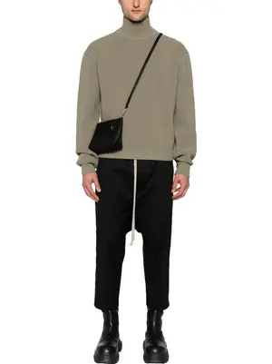 Rick Owens Roll-neck Virgin-wool Jumper - Green