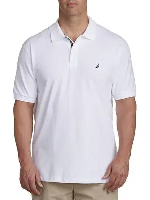 NAUTICA Stretch Piqué Polo Shirt - White