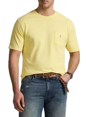 Polo Ralph Lauren Big & Tall Classic Fit Jersey Crewneck Pocket Tee - Resort Gold