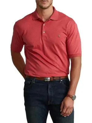 Polo Ralph Lauren Big & Tall Soft Touch Polo Shirt - Ruby Red Hthr