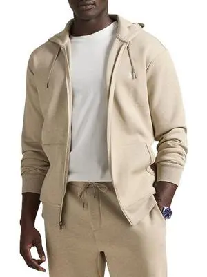 Polo Ralph Lauren Big & Tall Double-knit Full-zip Hoodie - Tuscan Beige Heather