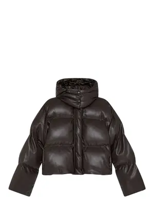 Stella McCartney Cropped Puffer Jacket - Brown