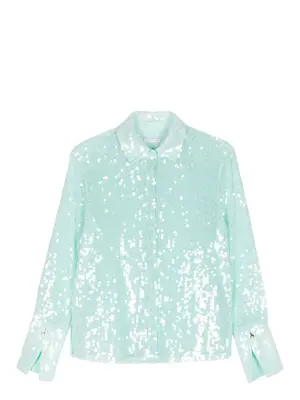 PATRIZIA PEPE Sequin-Embellished Shirt