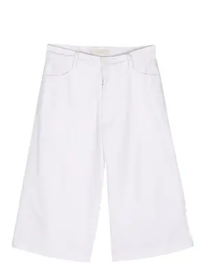 Faithfull The Brand Wide-leg Canvas Shorts - White