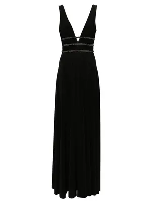 NISSA Bead-Embellished Maxi Dress