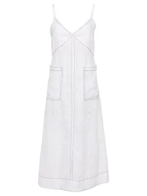 Vita Kin Luna Linen Midi Dress - White