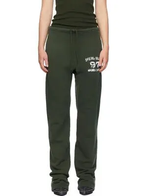 GREG ROSS French Terry Sweatpants - Green