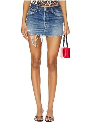EB DENIM Vintage Mini Skirt - Dark Wash