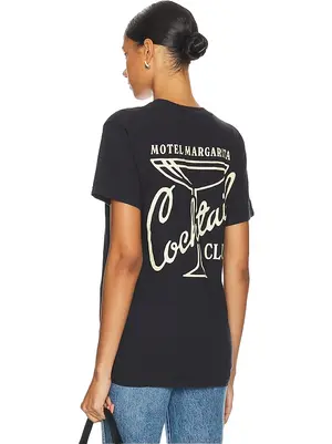 MOTEL MARGARITA Cocktail Club Tee - Black