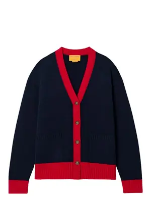 GUEST IN RESIDENCE Guest In Residence Color-Block Cashmere Cardigan