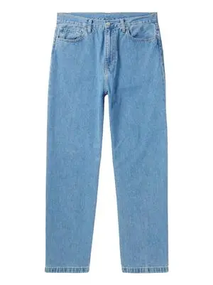 Carhartt Work In Progress Landon Wide-Leg Jeans With Logo Blue