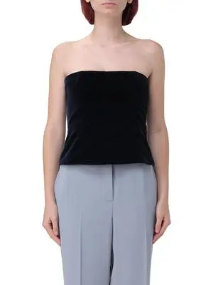 TOM FORD Velvet Strapless Top - Blue