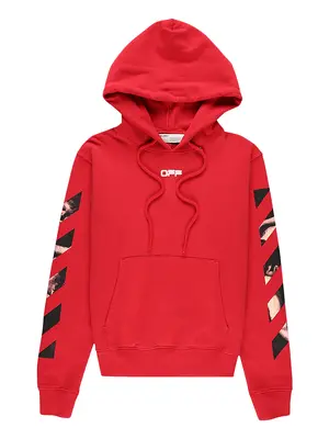 Off-White Caravaggio Arrow Hoodie - Red