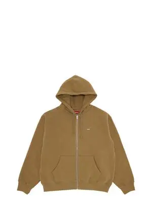 Supreme Small Box Zip Up Hooded Sweatshirt - Tan