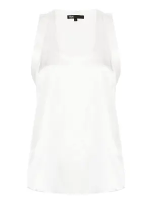 Maje Silk Tank Top - White