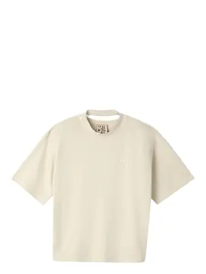 Camper Logo-embroidered T-shirt - Neutrals