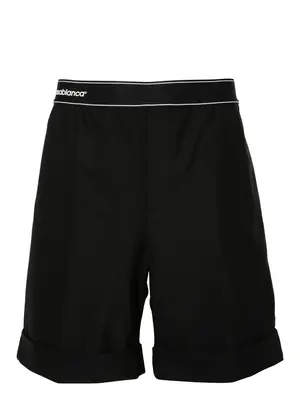 Casablanca Tailored Twill Shorts - Black