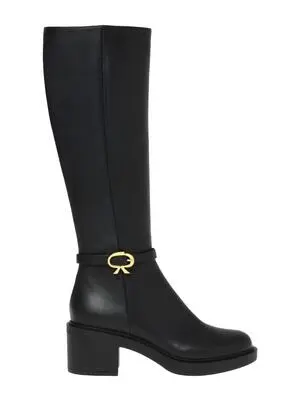 GIANVITO ROSSI Ribbon Dumont Leather Boots - Black