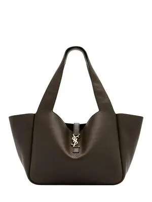 Saint Laurent Saint Laurent Bea Tote Bag In Deer Leather 3212 Light Musk
