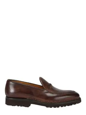 Bontoni Leather De Bustis Loafers - Brown