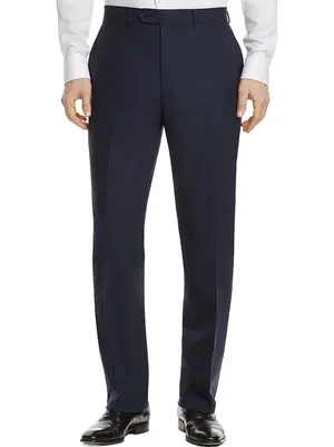 Hart Schaffner Marx Basic New York Classic Fit Dress Pants - Navy