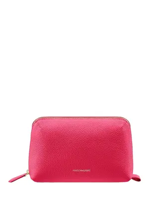MAISON DE SABRE Leather Tech Pouch - Shibuya Fuchsia