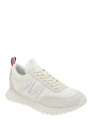 Moncler Pacey Mixed Media Sneakers - Gardenia