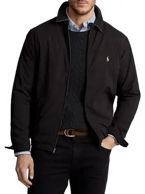 Polo Ralph Lauren Big & Tall Microfiber Windbreaker Black