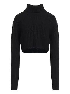 Dsquared2 Turtleneck Knit Top - Black