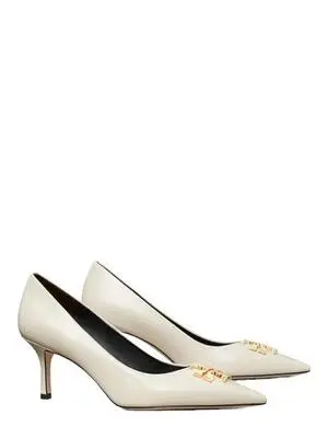 Tory Burch Eleanor Pointed Toe Pump - Light Cream