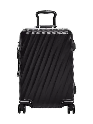 Tumi International Four Wheeled Carry-On Suitcase Black Texture