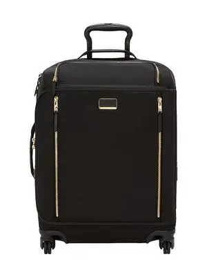 Tumi Leger Continental Expandable Carry On Wheeled Suitcase - Black/gold