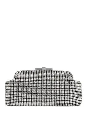 REISS Adaline Embellished Clutch - Silver