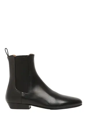 Marsèll Miniblocco Almond-toe Leather Chelsea Boots - Black