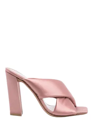 Paris Texas Dafne 110mm Satin Sandals - Pink