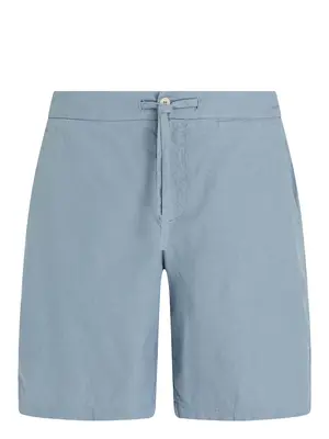 Frescobol Carioca Frescobol Carioca Sergio Linen-Blend Shorts Slate Blue