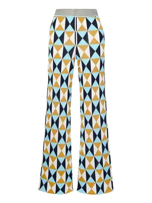 ETRO Etro Jacquard-Knit Straight-Leg Pants