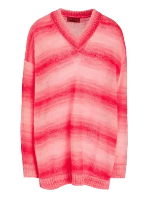 Missoni Missoni Striped Knitted Sweater Coral
