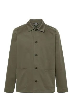 A.p.c. Twill Shirt Jacket - Green