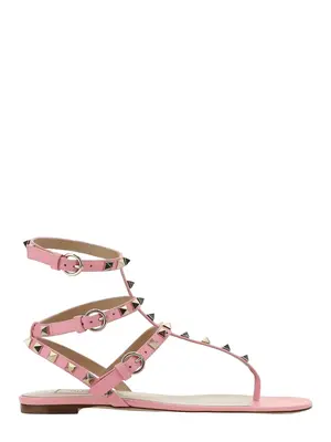 Valentino Garavani Rockstud Flip Flop Sandals - Pink
